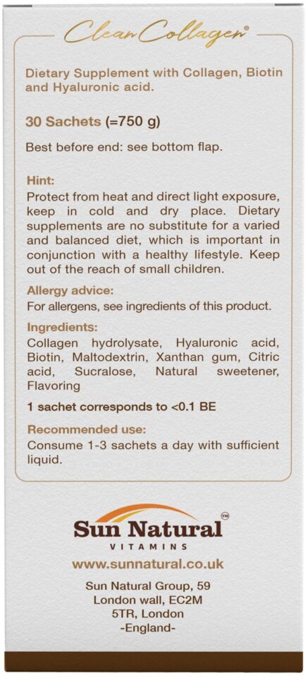 Clean Collagen Sachet - Sunnatural